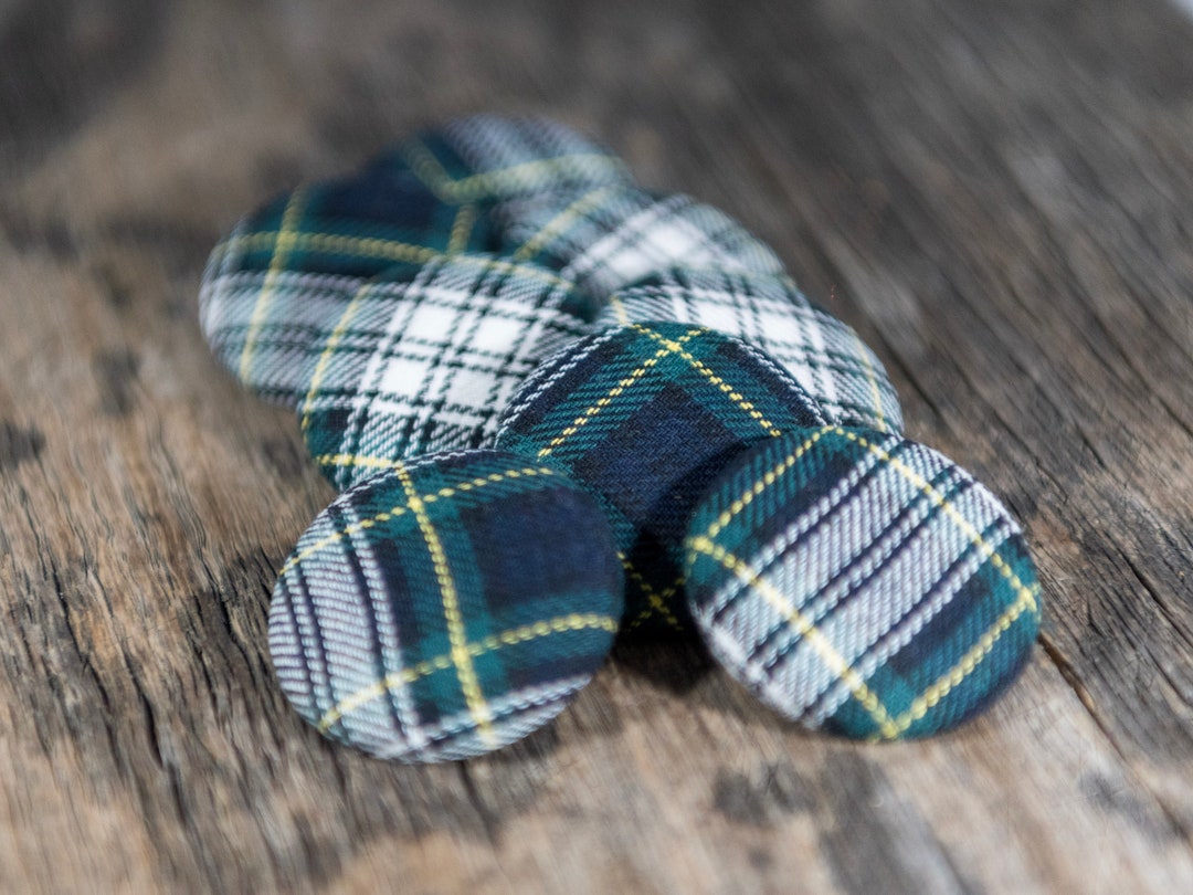 Dress Gordon Tartan Plaid Sewing Buttons: 10-piece Set for Crafts ...