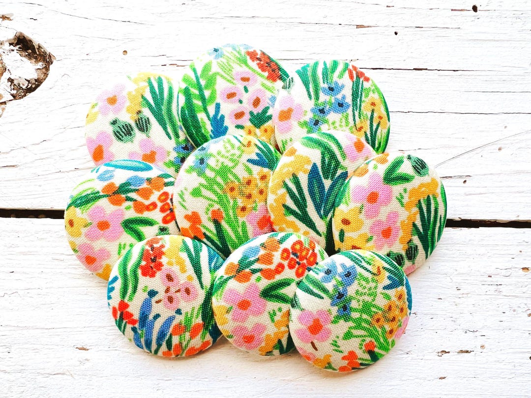 Handmade Floral Buttons: Colorful Boho Embellishments for Sewing ...