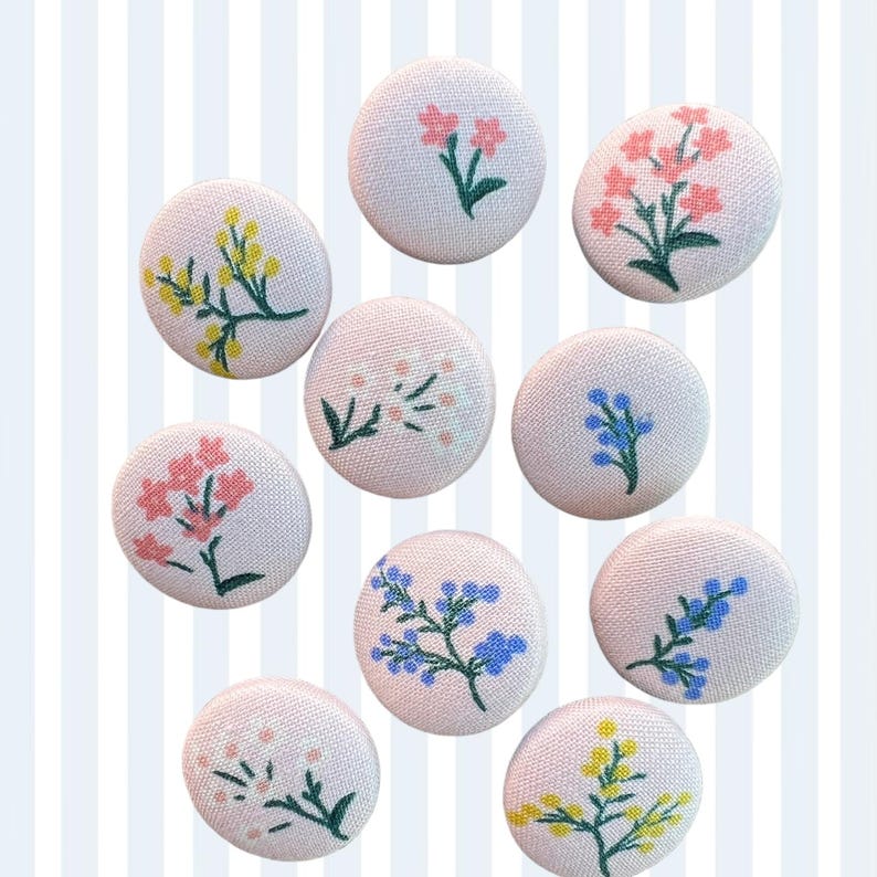 Floral Craft Buttons: Versatile Embellishments for Sewing, Knitting ...