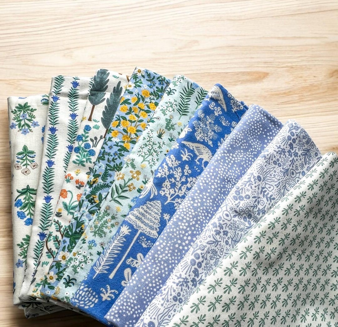 Blue Rifle Paper Co Fabric Bundle: Designer Textile Assortment for ...