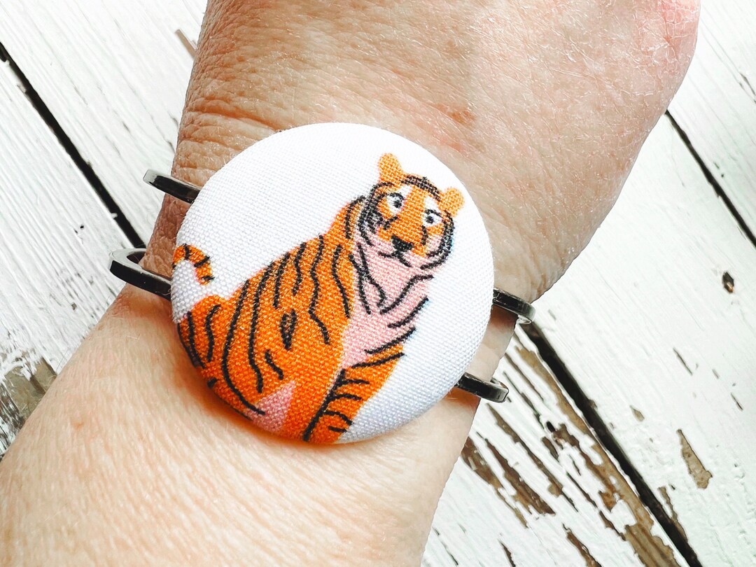 Bengal Tiger Cuff Bracelet Cincinnati Football Jewelry, Chunky ...