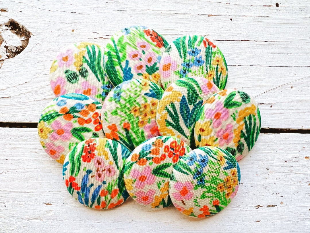 Boho Craft Buttons, Mixed Colorful Flower Sewing Button Lots, Diy ...