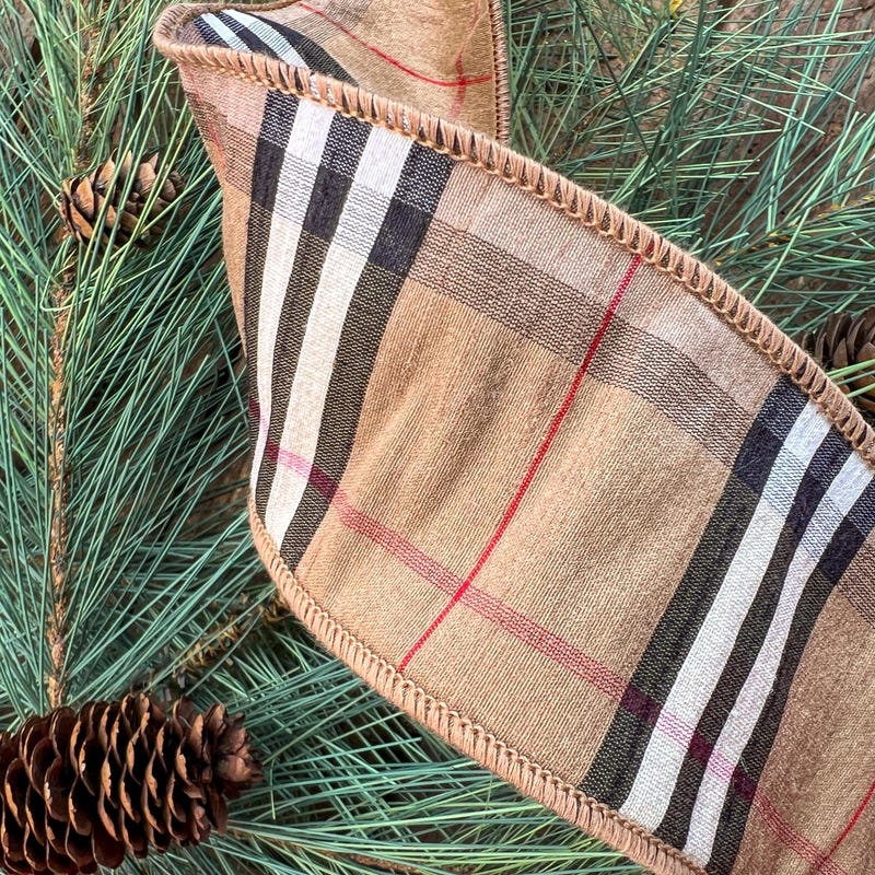 Brown Velvet Plaid Bows - Etsy