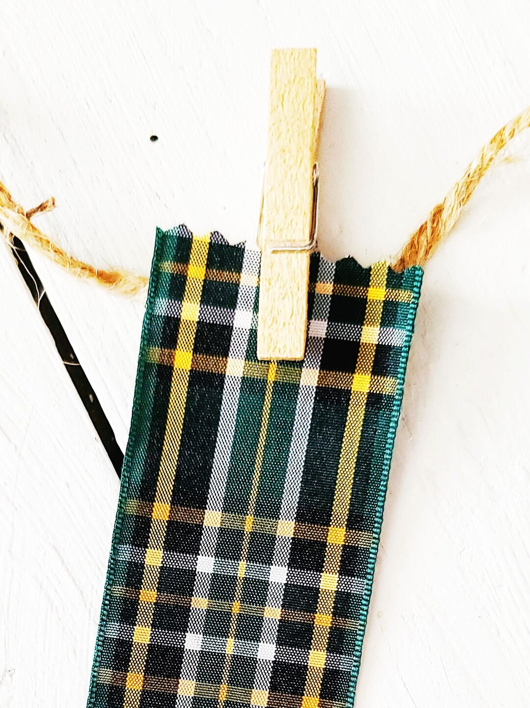 Irish Tartan Ribbon for Scottish Wedding Decor, Plaid Bouquet Ribbon ...