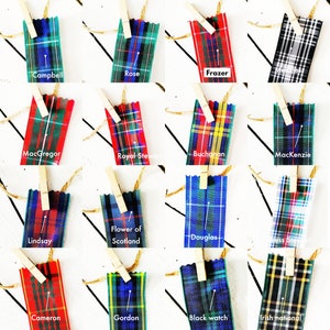 Irish Tartan Ribbon for Scottish Wedding Decor, Plaid Bouquet Ribbon ...