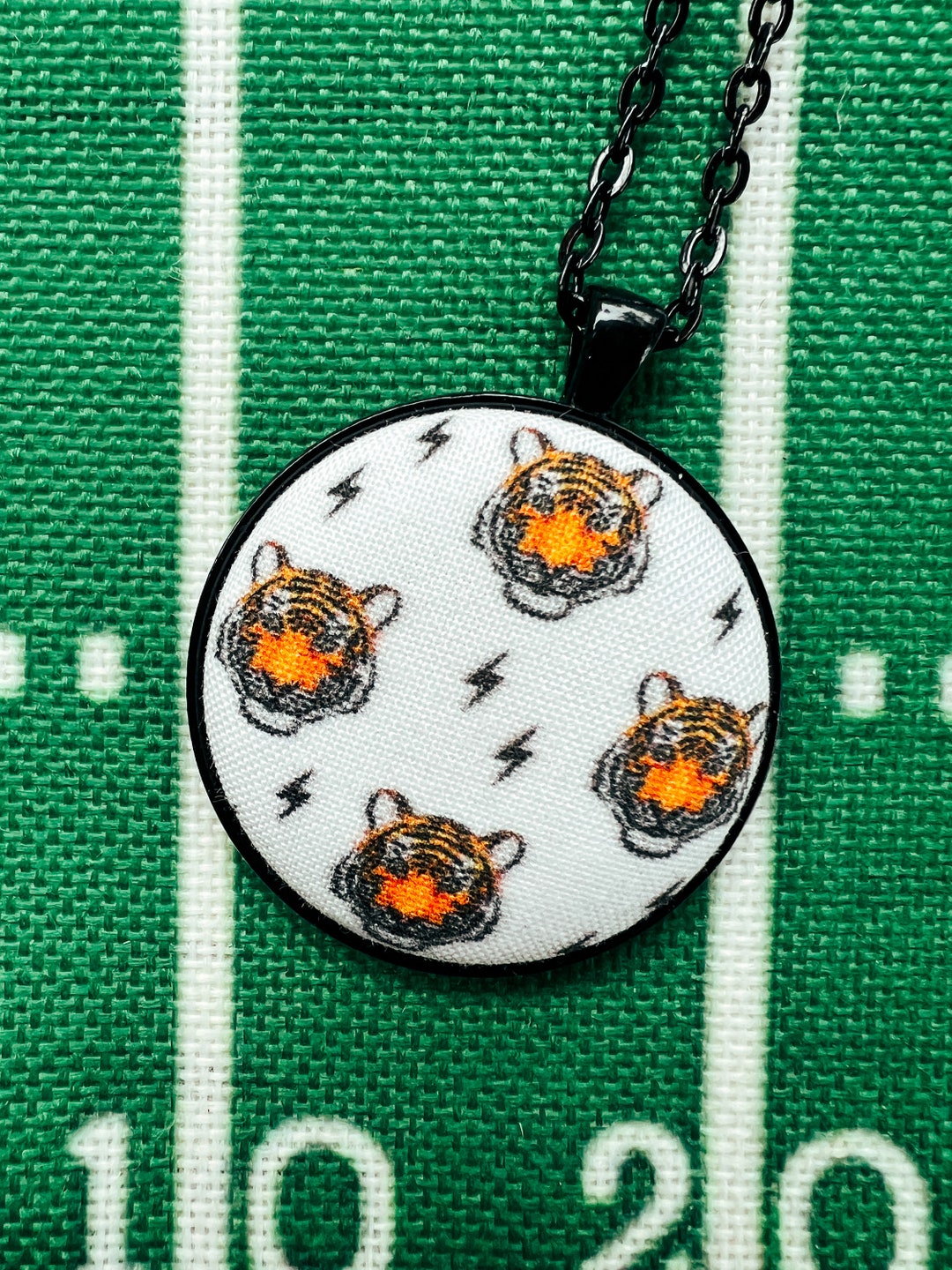 Cincinnati Football Bengal Tiger Pendant Necklace Set for Her ...