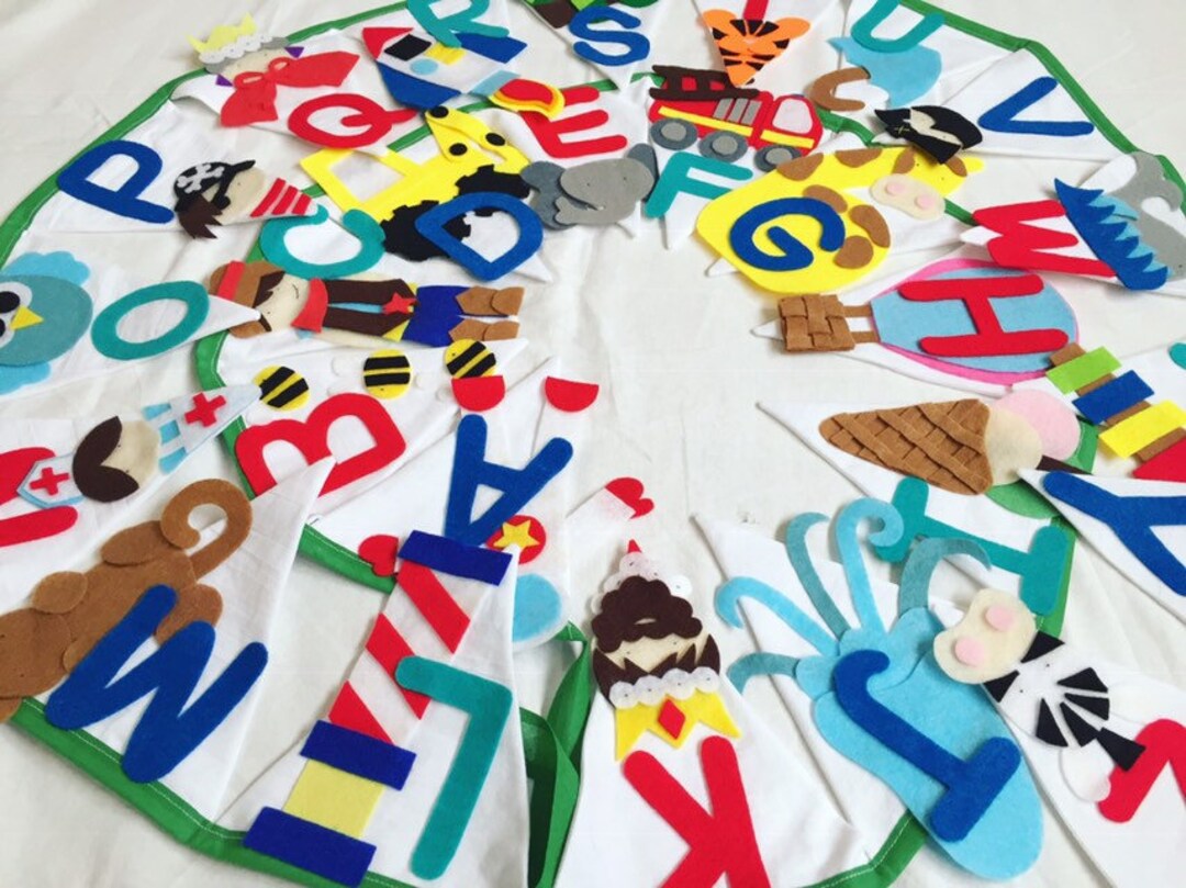Alphabet Bunting Alphabet Banner Alphabet Decoration Alphabet Nursery ...