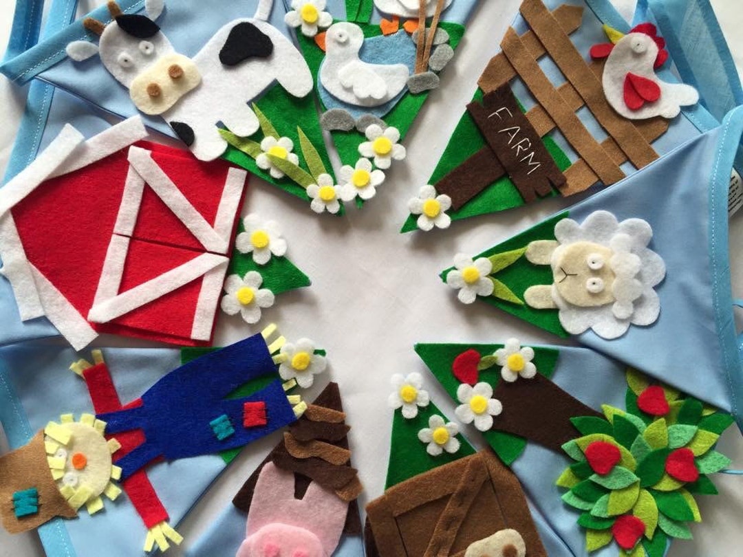 Farm Yard Bunting Animal Bunting Farm Decoration Nursery - Etsy UK