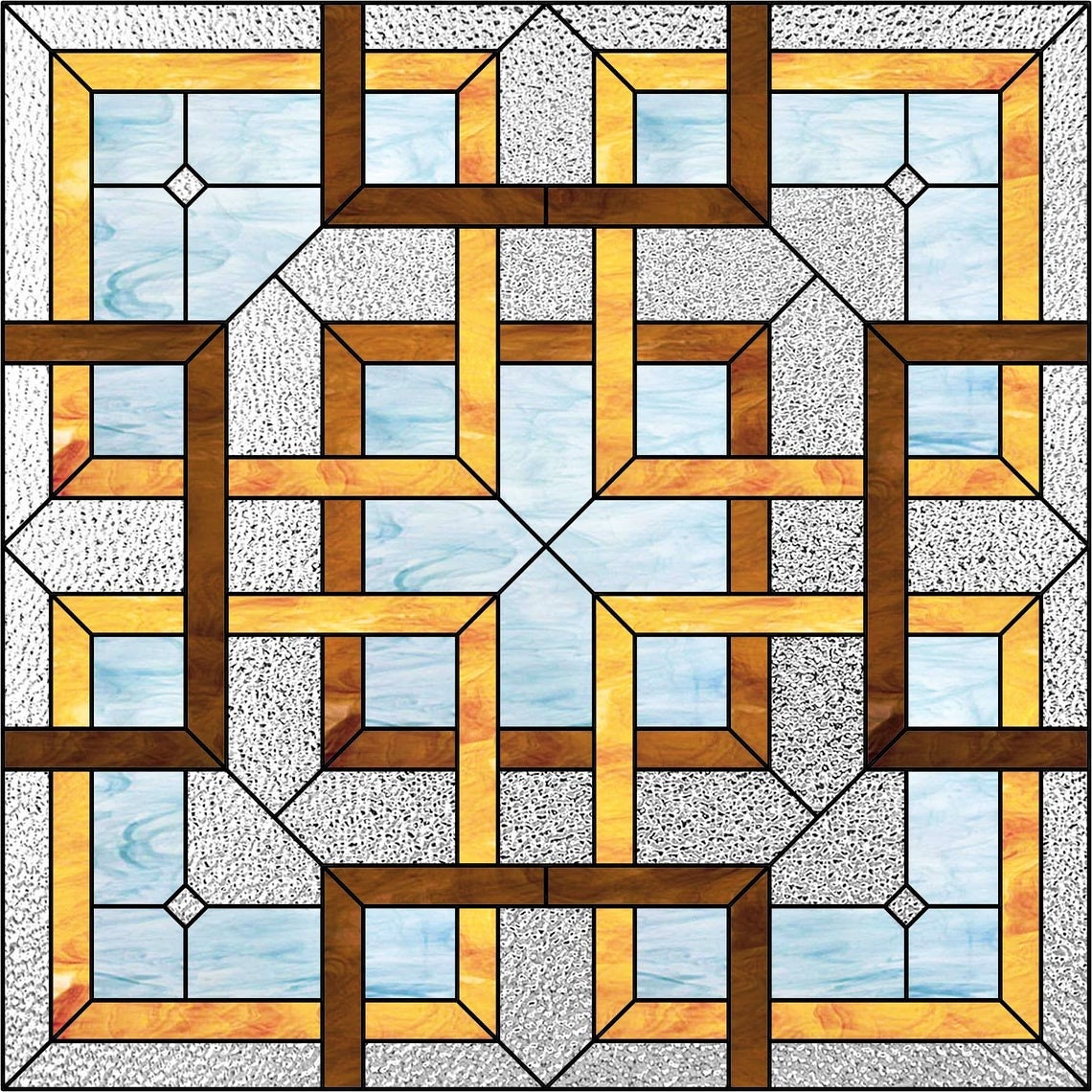 Square Geometric Patterns Simple