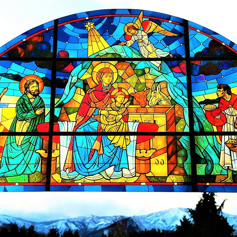 Nativity Scene Large Window Cling - Etsy