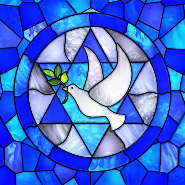 Stained Glass Dove - Etsy
