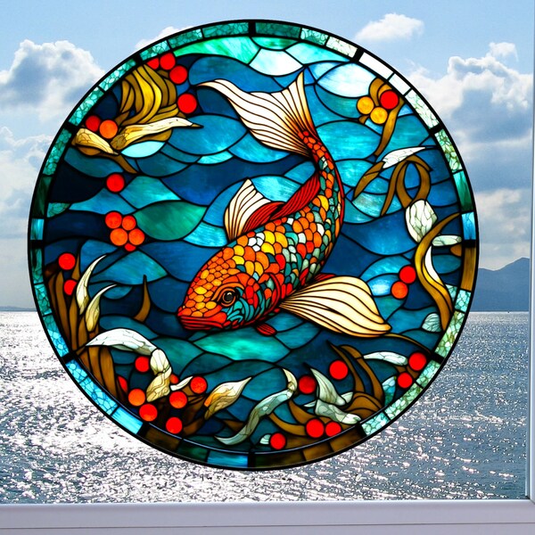 Stained Glass Koi - Etsy