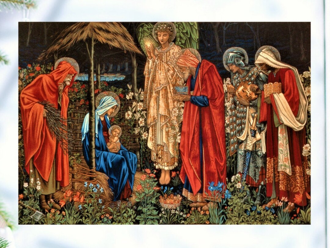 Nativity, Gift of the Magi Deluxe Vinyl Window Cling ~ Christmas ...