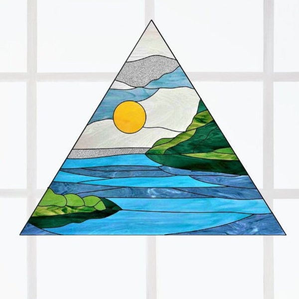 Stained Glass Window Triangle - Etsy