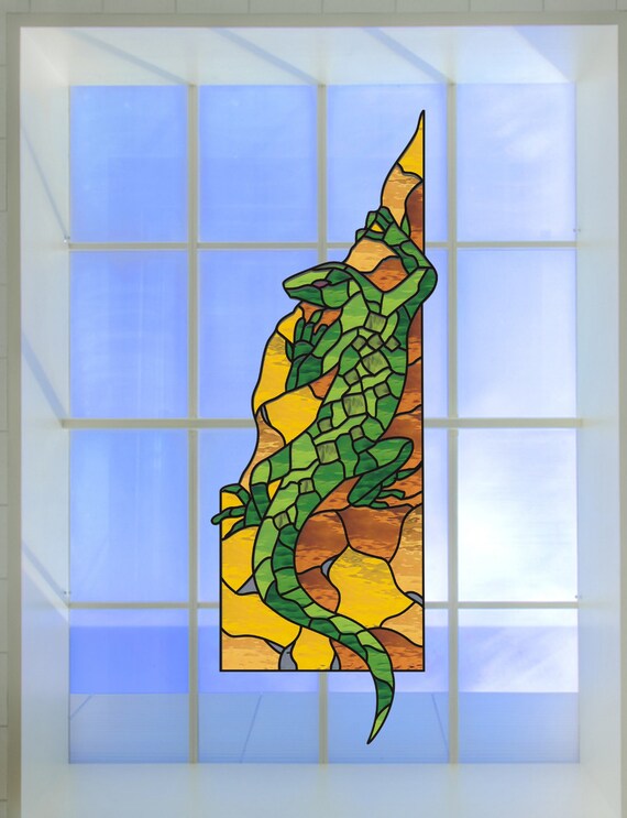 Faux Colored Glass Windows