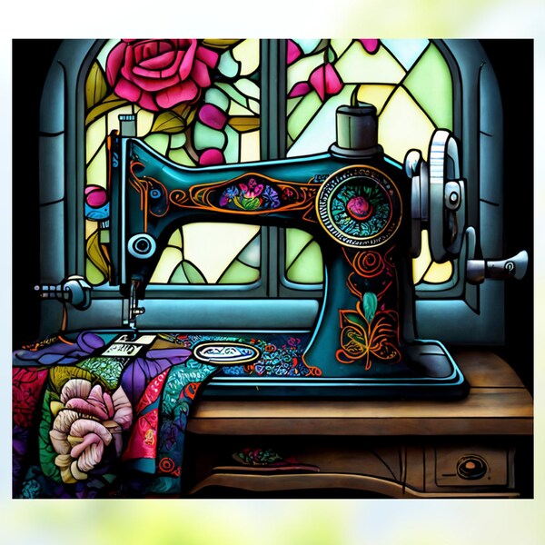 Sewing Machine Print - Etsy