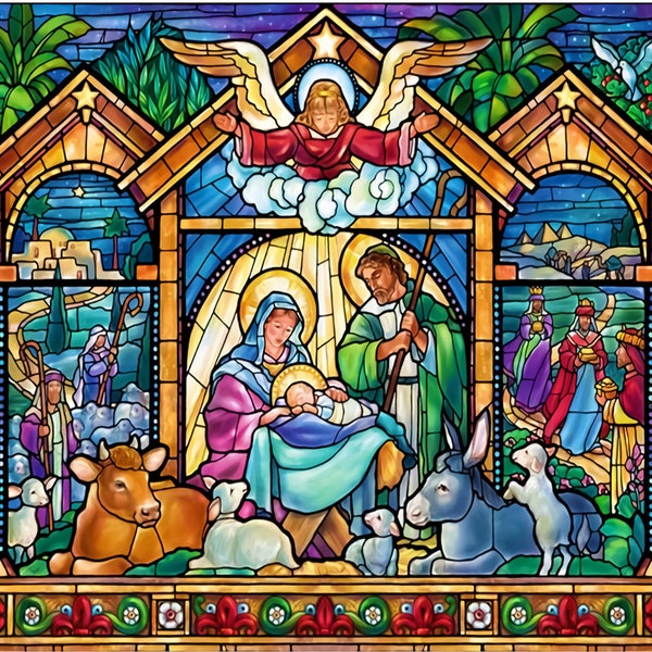 Glass Nativity - Etsy