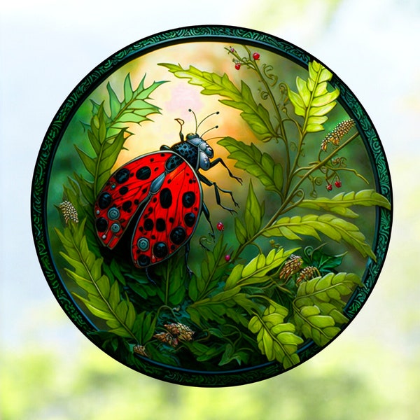 Ladybug Suncatcher - Etsy