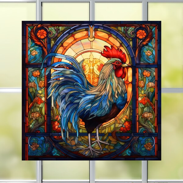 Rooster Glass - Etsy