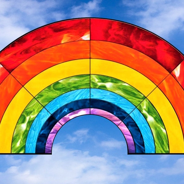 Rainbow Window Cling - Etsy