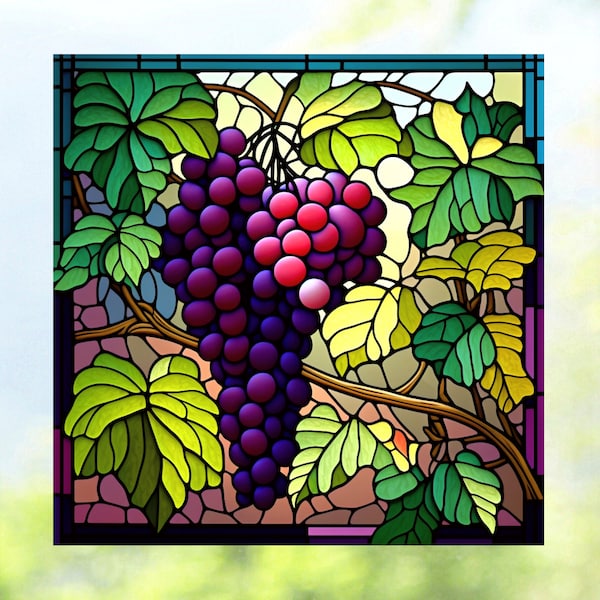 Stained Glass Grapes - Etsy