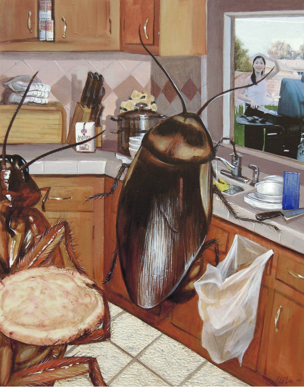 Cockroach Painting. Surrealist Art. Gothic Decor. Weird Art. | Etsy