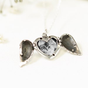 Guardian Angel Wing Locket, Sterling Silver Locket Angel, Angel Wing ...