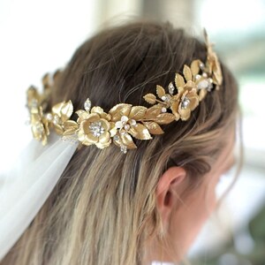 Daphne Bridal Crown Royal Crown Greek Crown Greek Tiara - Etsy