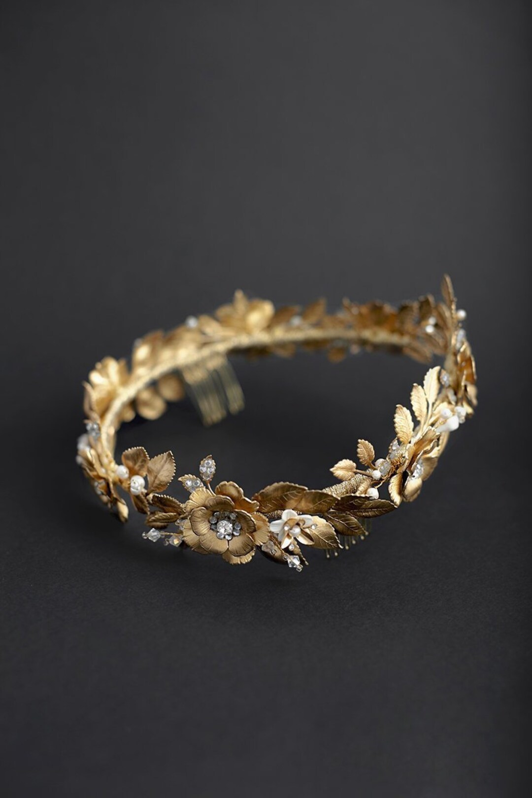 Daphne Bridal Crown Royal Crown Greek Crown Greek Tiara - Etsy