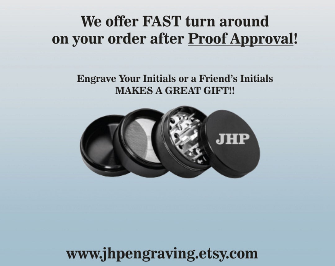 Personalized Herb Grinder: Engraved Metal, Bridal Shower Gift - Etsy