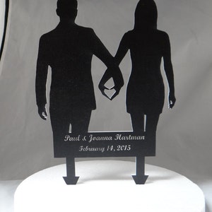 Personalized Cake Toppers Couple Holding Hands-acrylic Cake - Etsy