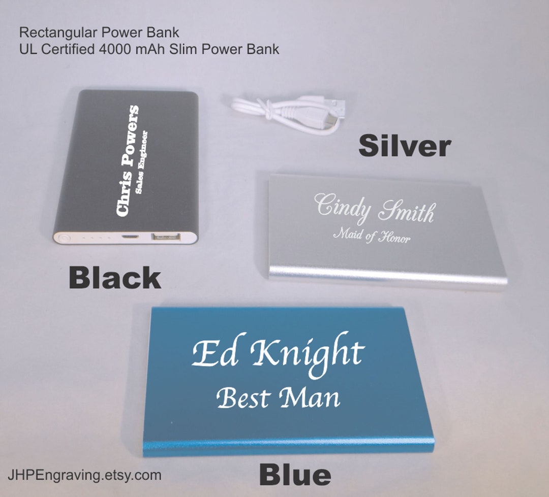 Personalized Power Bank, 4000mah Recharge Portable Device, Great For ...