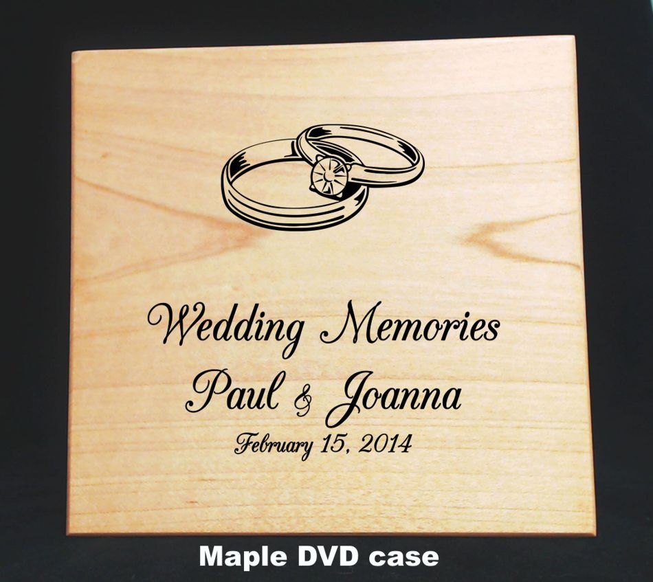 Personalized Wooden DVD Case Personalized CD Case Wedding - Etsy
