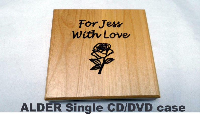 Personalized Wood DVD Case: Engraved Wedding Keepsake - Etsy