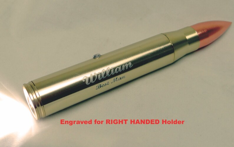 Personalized Flashlight Bullet Shaped Flashlight LED - Etsy
