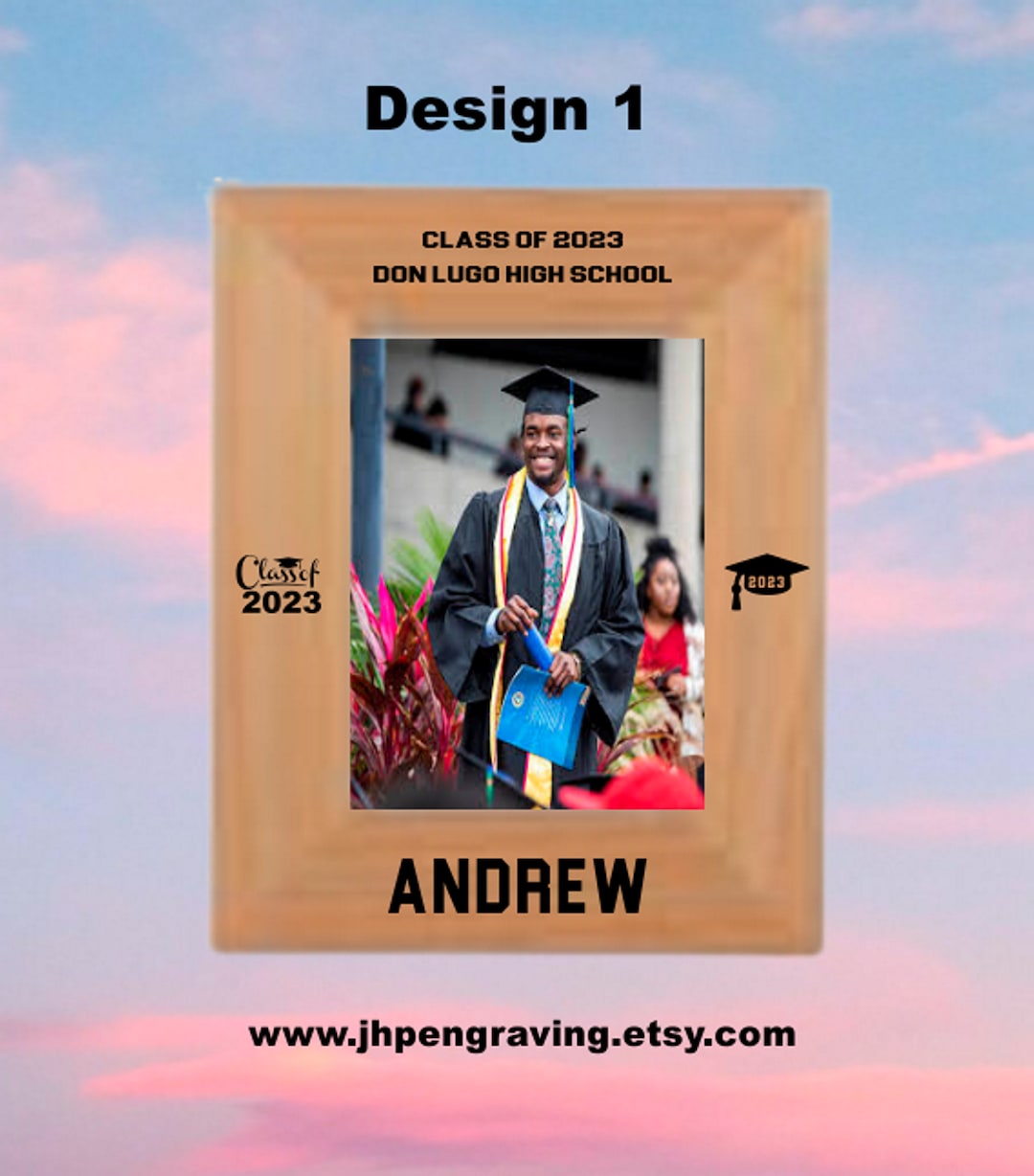 Personalized Graduation Frame, 2023 Graduation, Laser Engraved Wood ...