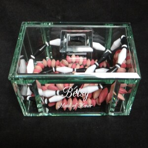 Personalized Jade Glass Jewelry Box, Personalized Jewelry Box, Gift for ...