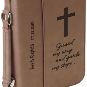 Laser Engraved Leatherette Book Cover With Handle & Zipper, Engraved ...