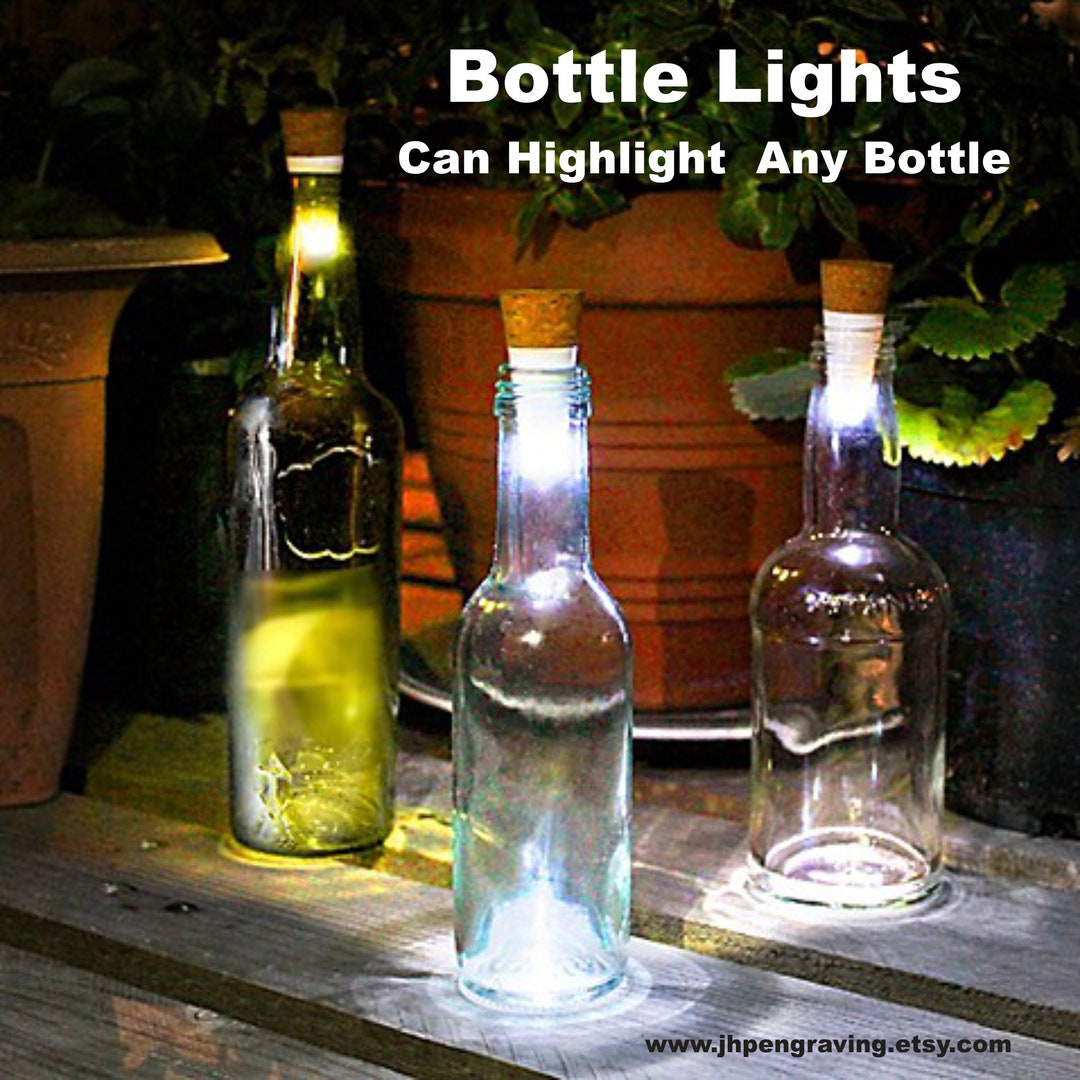 Personalized Bottle Light, Bottle Decoration, Wine Bottle Lights ...