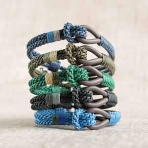 Nautical Rope Bracelet for Men, Adjustable and Waterproof Sailor ...