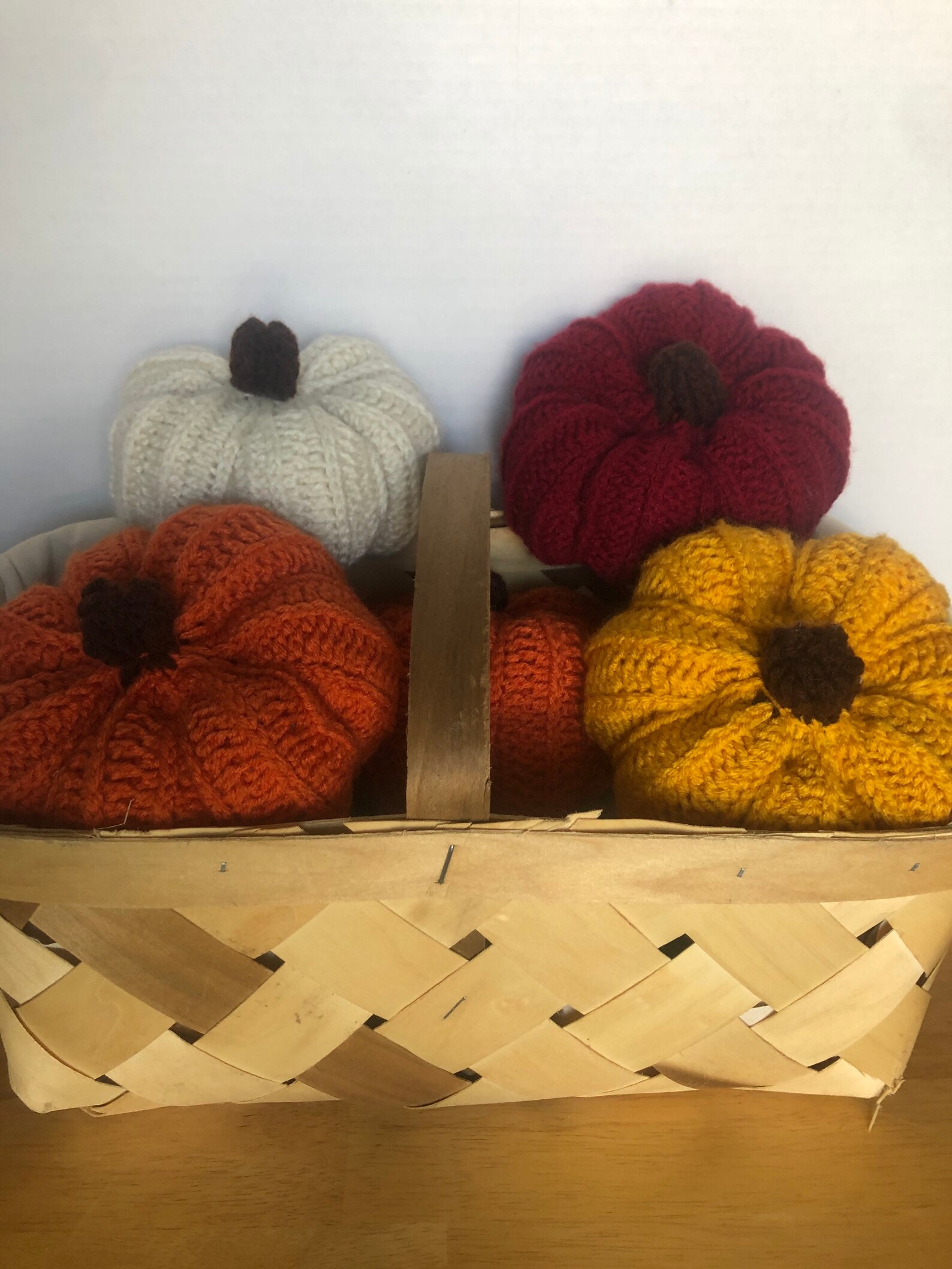 Crochet Stuffed Pumpkins Rustic Farmhouse Pumpkins Autumn - Etsy