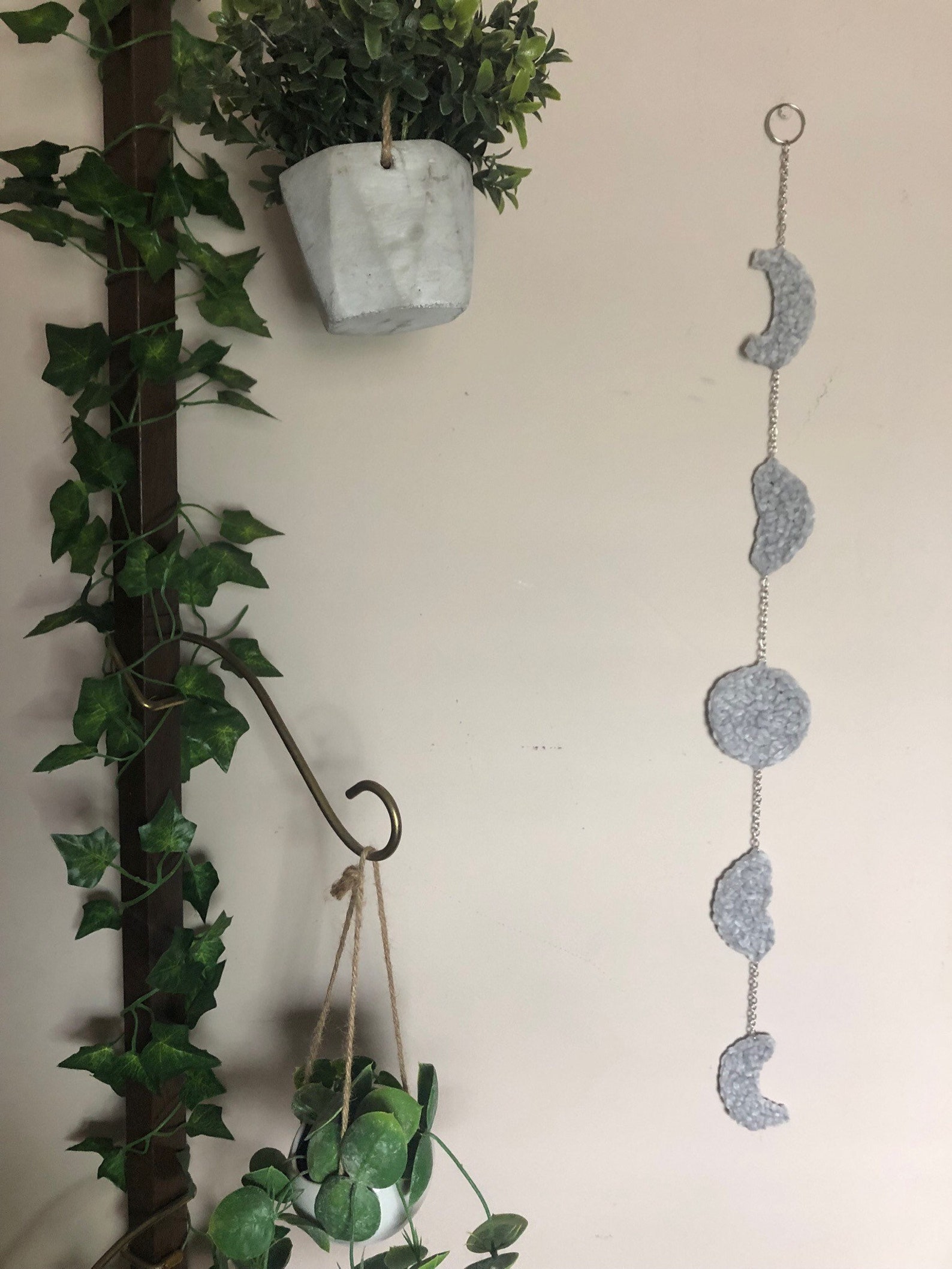 Velvet Moon Phases Wall Hanging Phases of the Moon Wall - Etsy