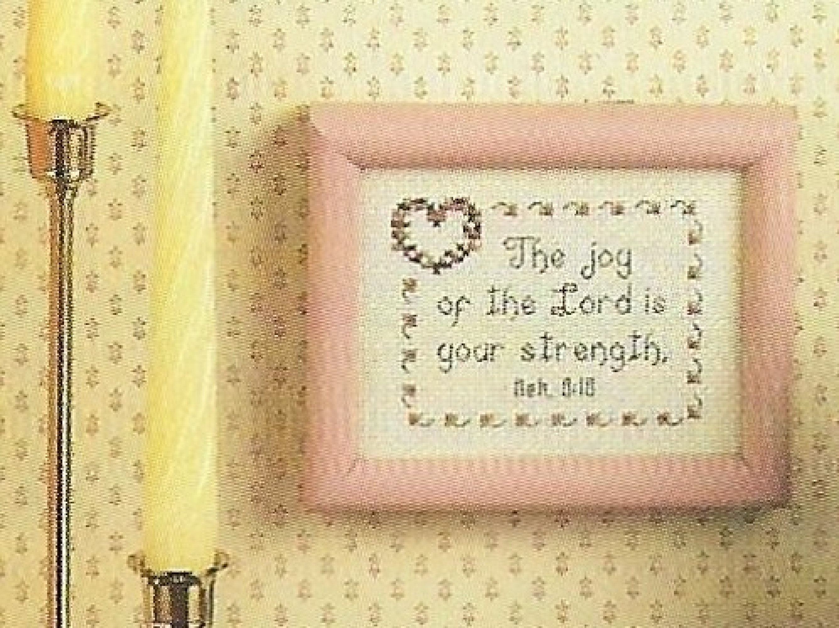 Vintage Get Well Sympathy Easy Cross Stitch Gift KJV Bible Verse ...