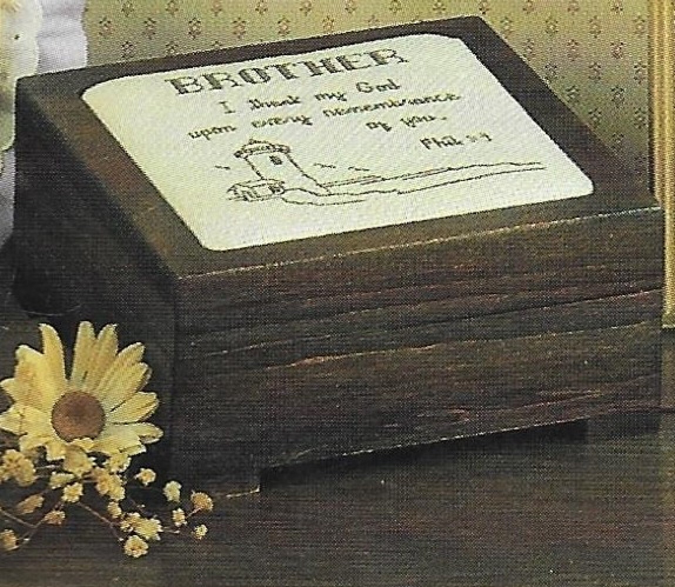 Vintage Cross Stitch for Men Brother or Husband Religious Bible Verse ...