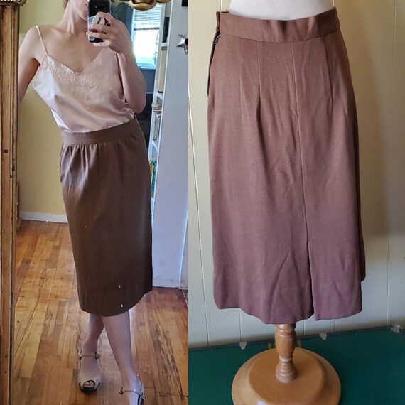 1960s brown skirt • size medium - Gem