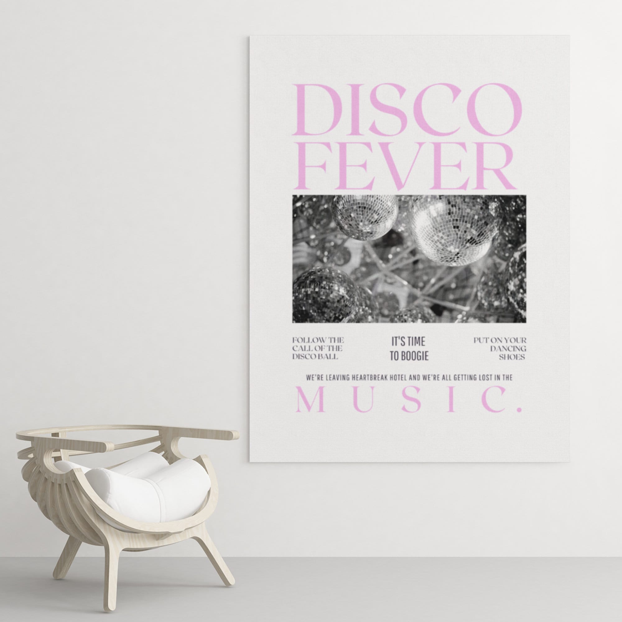 8x10 DISCO FEVER PRINTABLE, Disco Fever Newspaper Print, Disco Fever ...