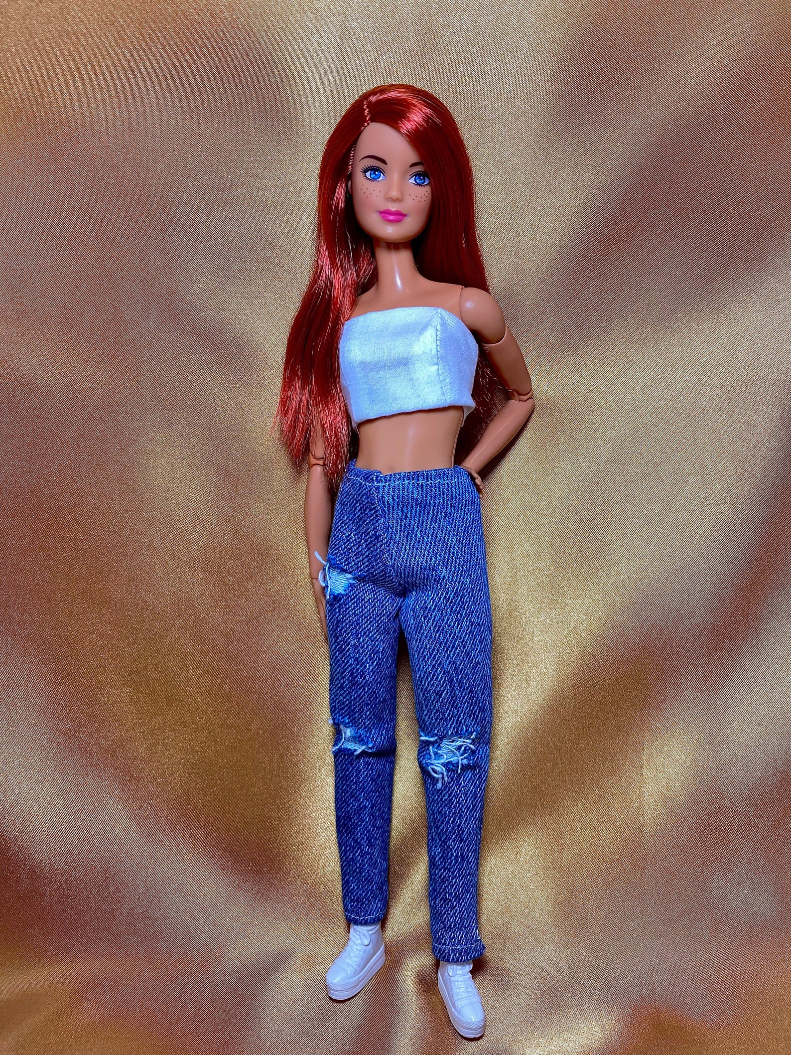 Barbie Doll Ripped Jeans | Etsy