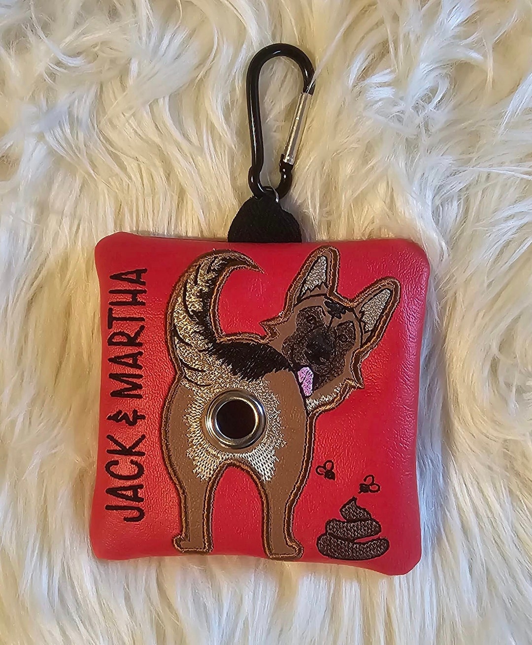 Personalized Poop Bag Holder for German Shepherd Owner Custom - Etsy
