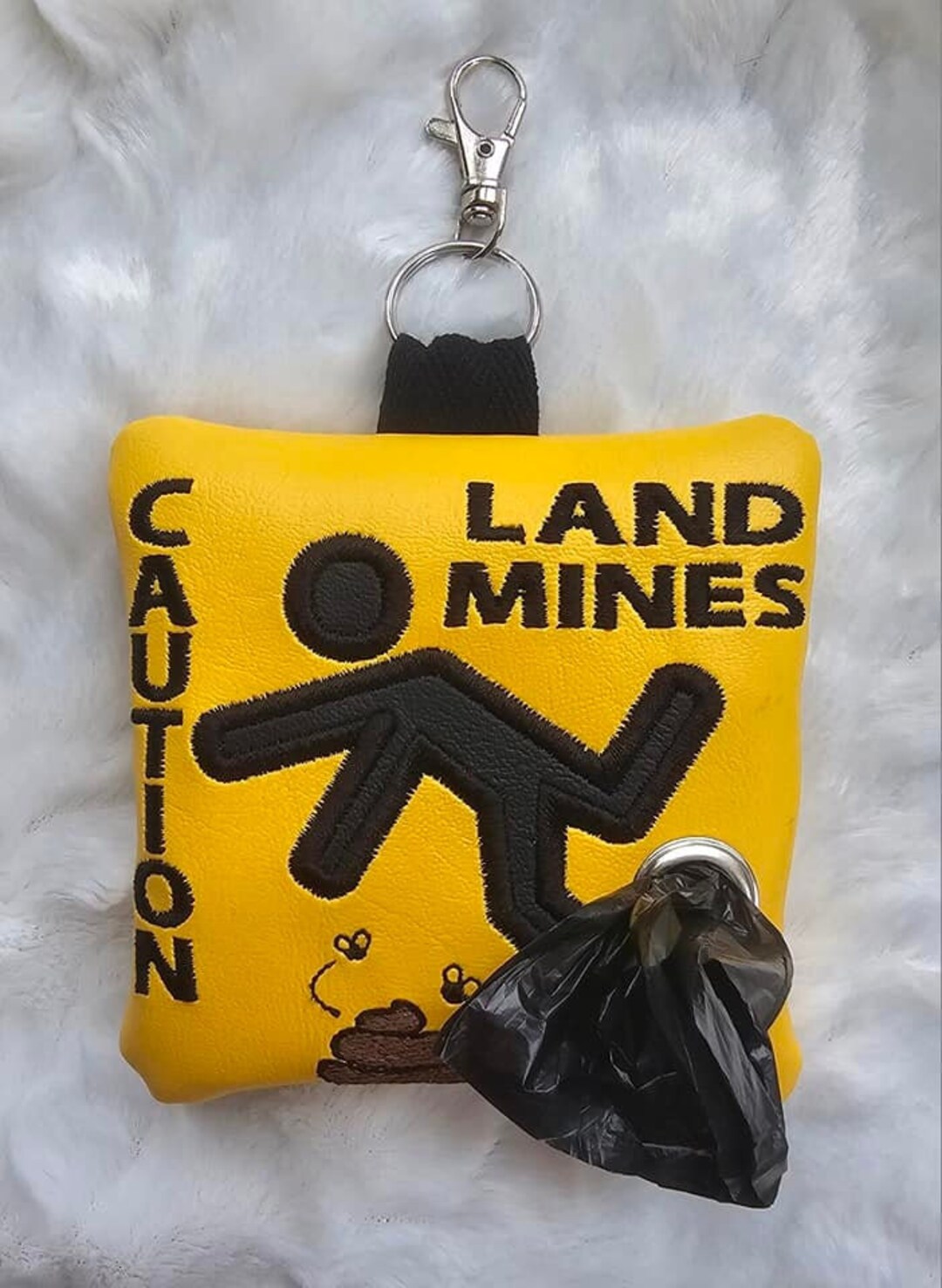 Land Mine Poop Bag Holder, Dog Poop Bag Holder, Funny Poop Bag Holder ...