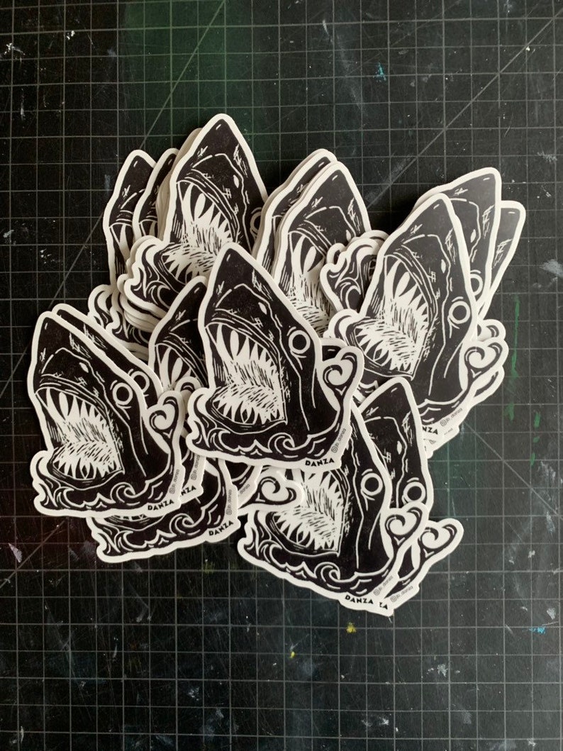 Great White Shark Sticker - Etsy